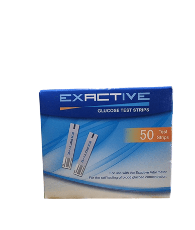 Exactive Blood Glucose Test strips 50units - Regino Medicals Limited