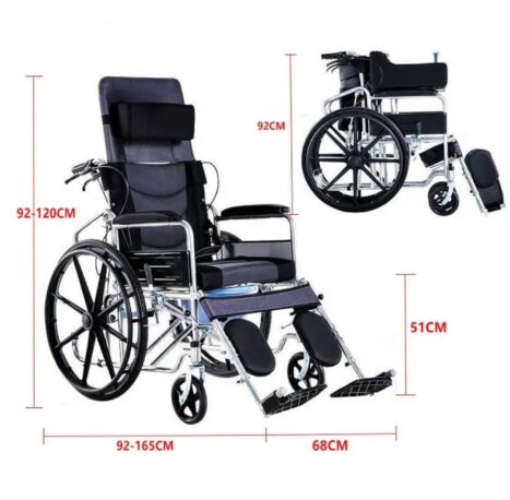 Reclining Commode Wheelchair | Multi-Functional Mobility Chair - Regino ...